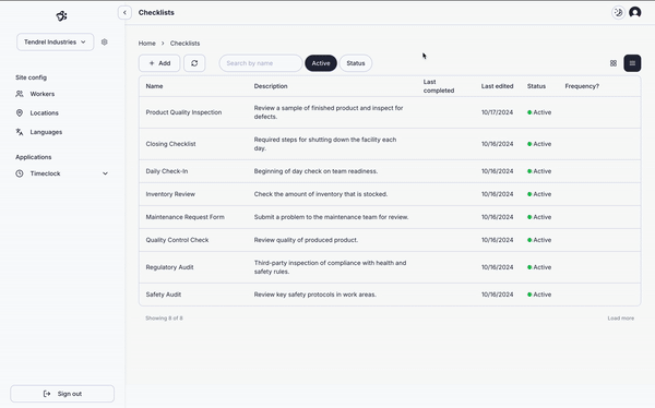 Product Update | Introducing Tendrel Checklist